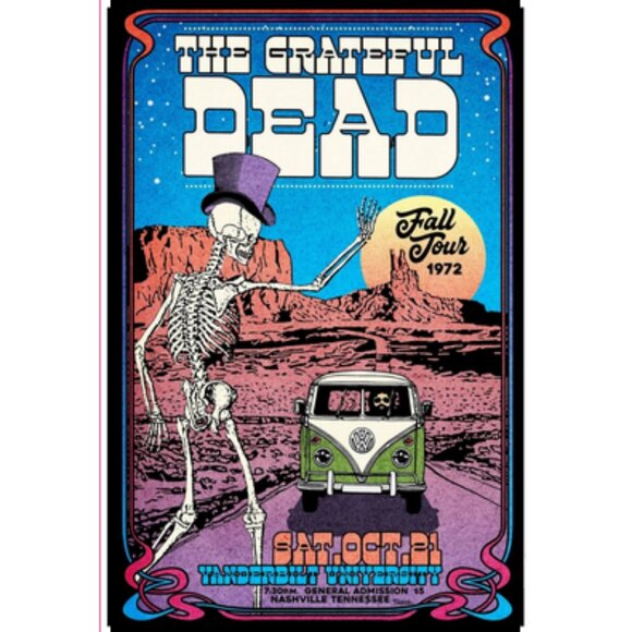 Art | Grateful Dead 1972 Fall Tour Concert Poster 13x19 | Poshmark
